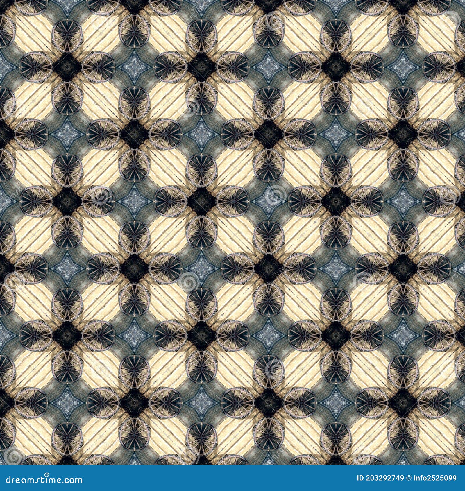 Design of Motive Pattern with Organic Texture, Stars and Abstract Form ...