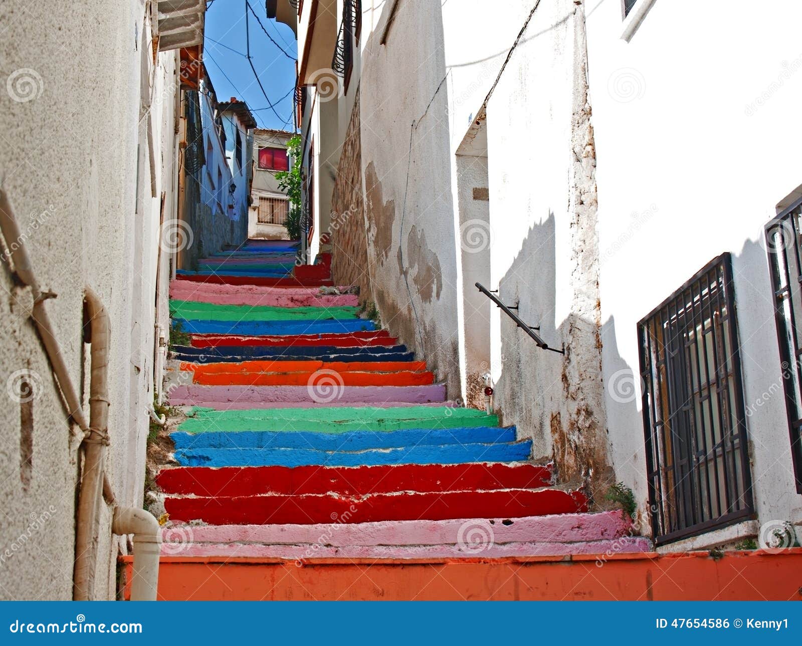 Multi Colored Painted Steps Stock Photo - Image of traditional, vibrant ...