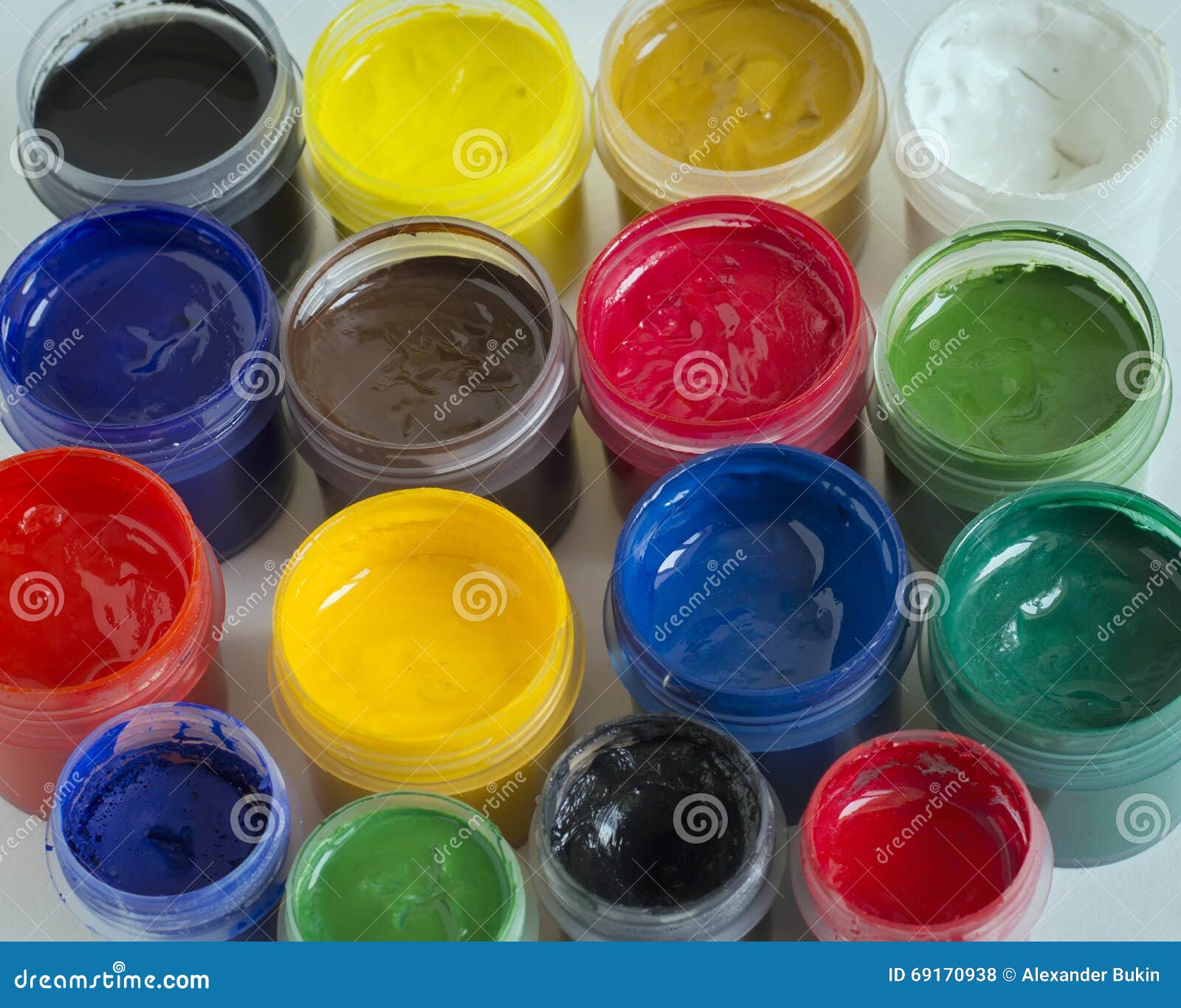 Multi-colored Paints for Drawing Pictures Stock Photo - Image of paint ...