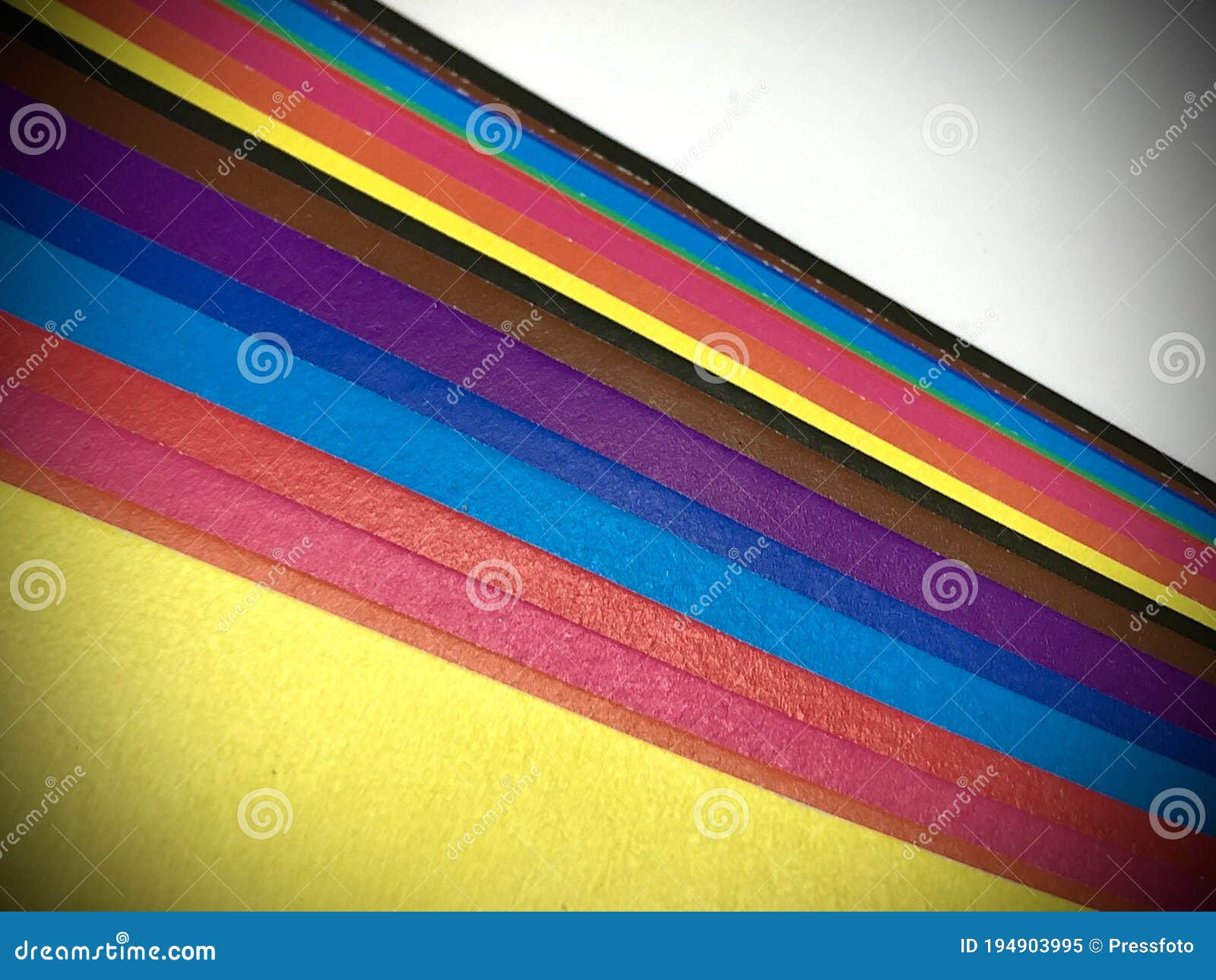 Multi-colored Paper Selection Stock Image - Image of manycoloured ...
