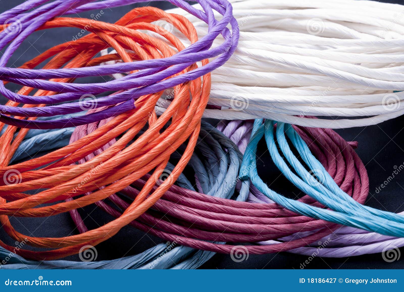 Multi Colored Papre Twists. Stock Image - Image of paper, creativity ...