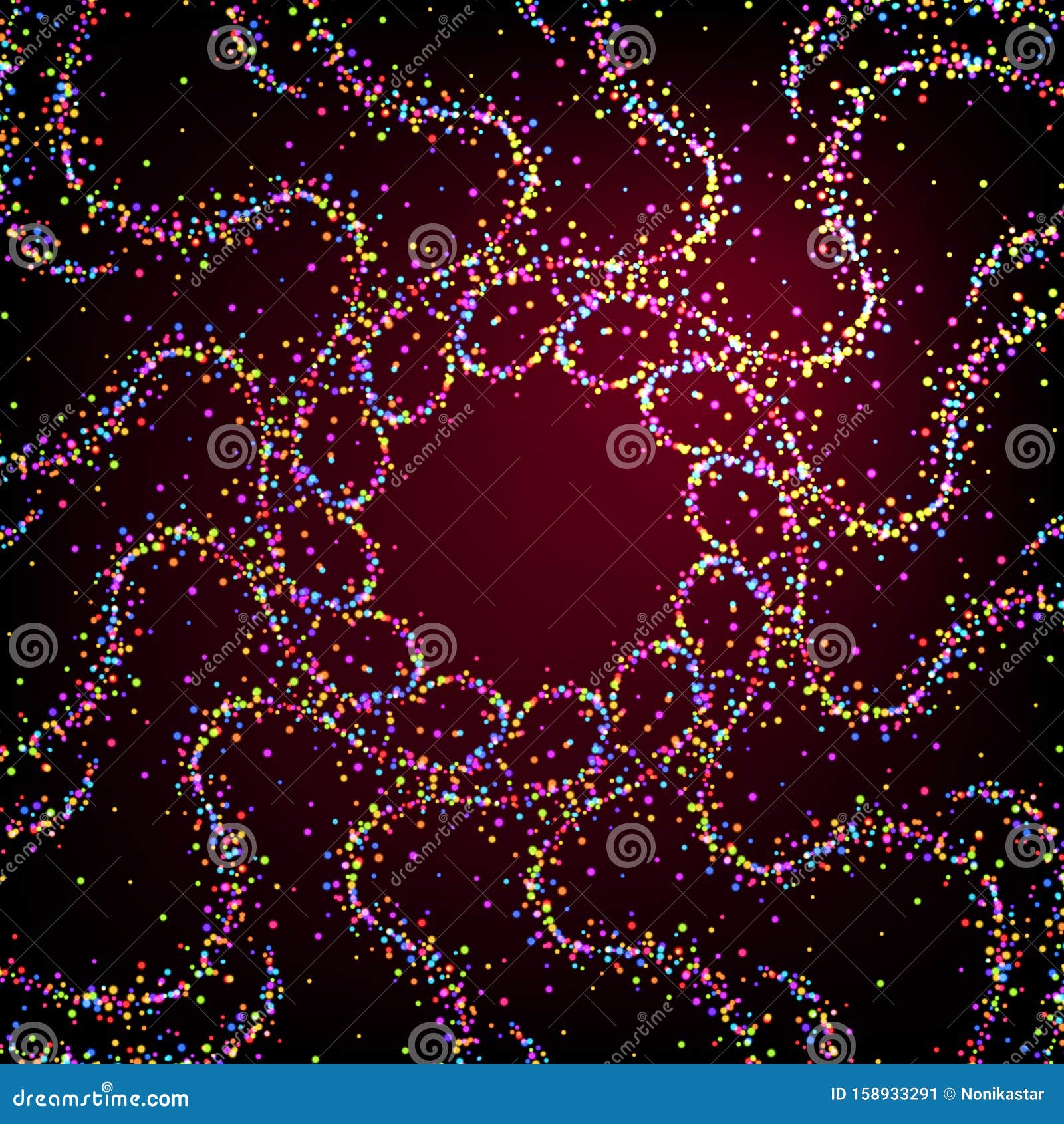 Multi-colored Particles Background Stock Vector - Illustration of ...