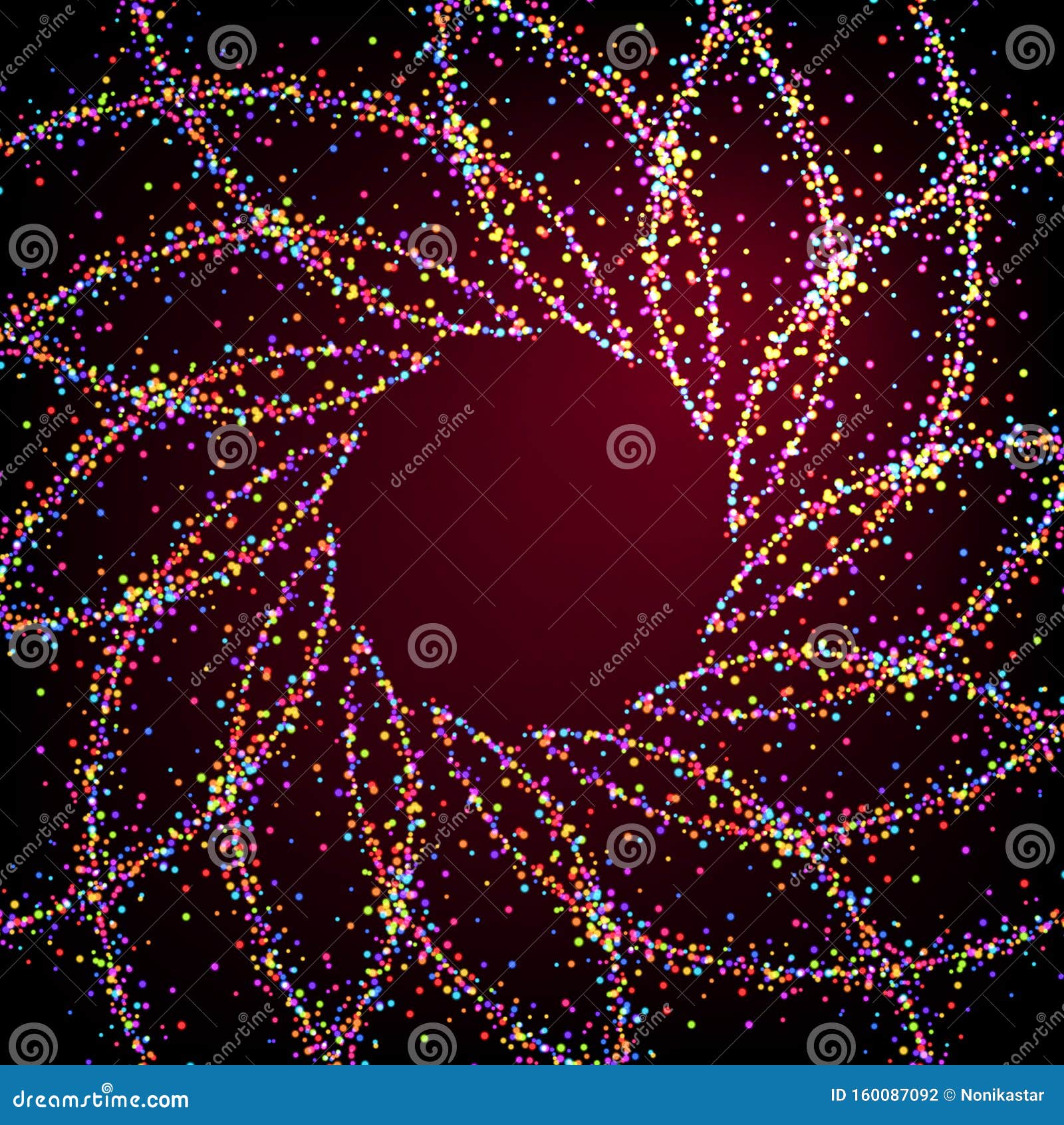 Multi-colored Particles Background Stock Vector - Illustration of ...