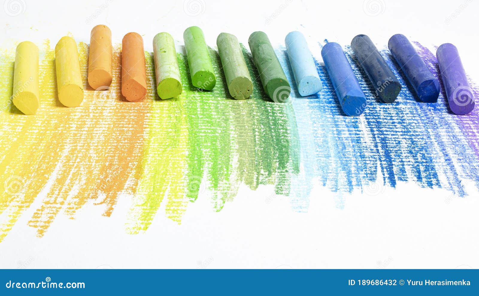 Multi-colored Pastel Crayons. Materials for Drawing and Creativity ...