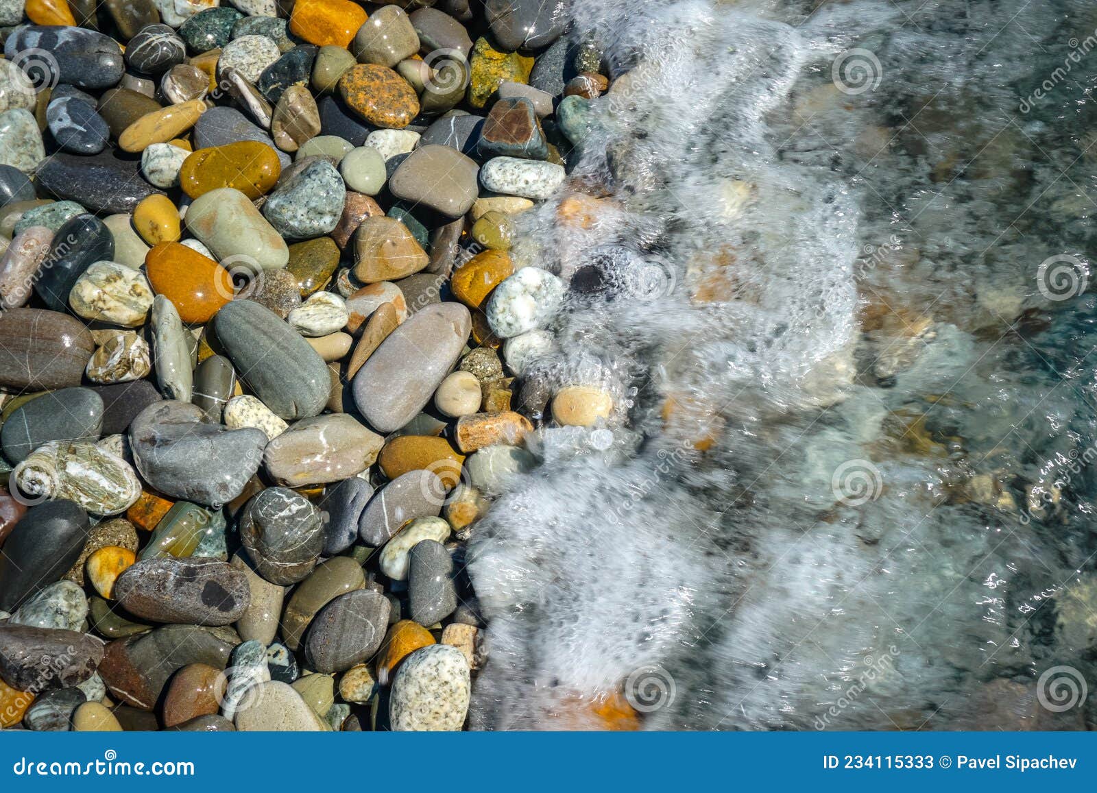 Multi Colored Pebbles on the Beach Stock Image - Image of pebbles ...