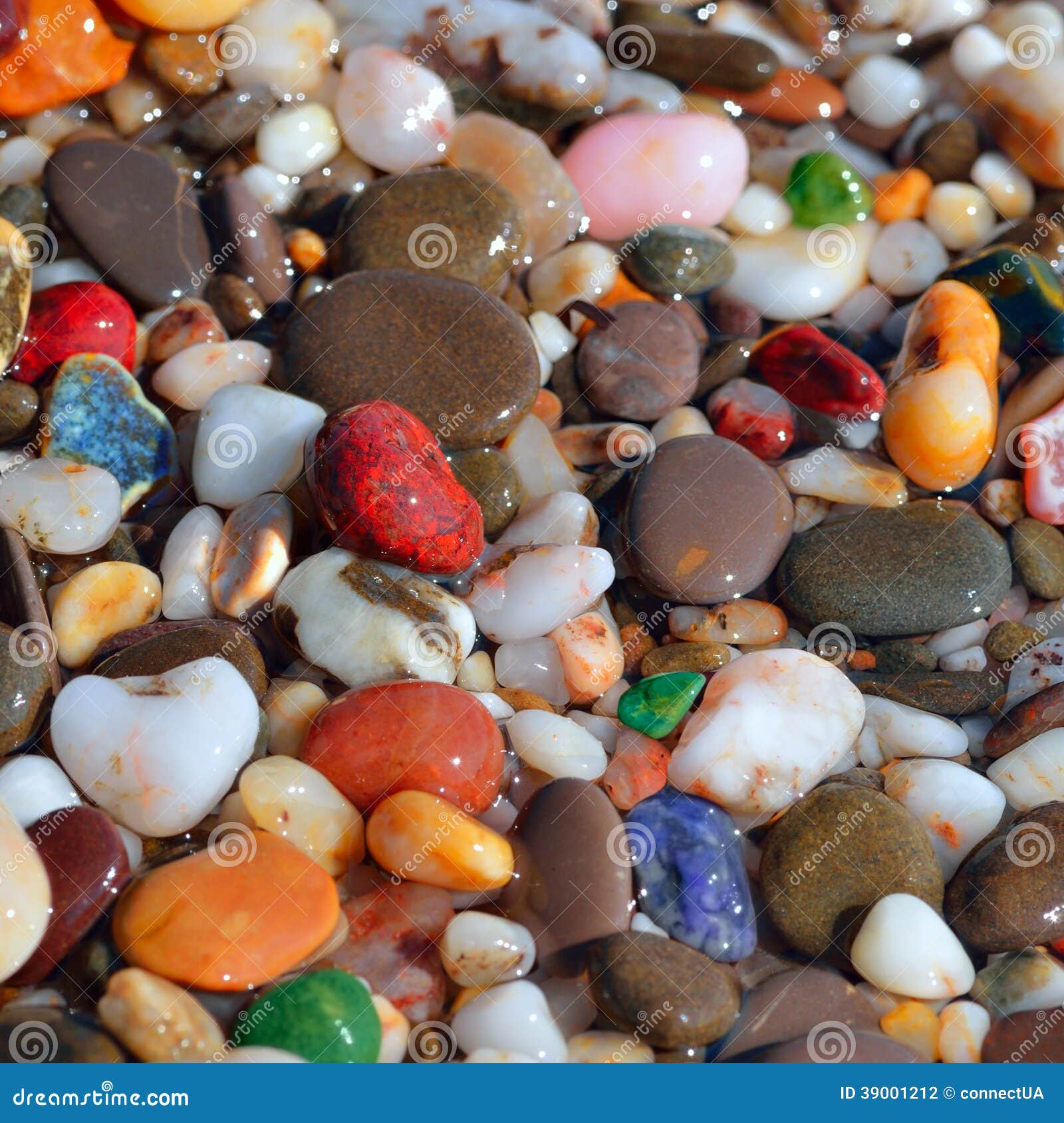 Multi-colored pebbles stock photo. Image of spots, pebblestone - 39001212