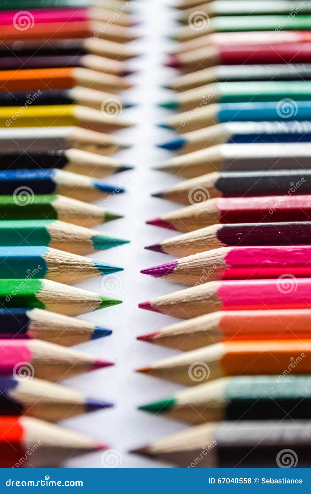 Multi colored pencils stock photo. Image of space, multi - 67040558
