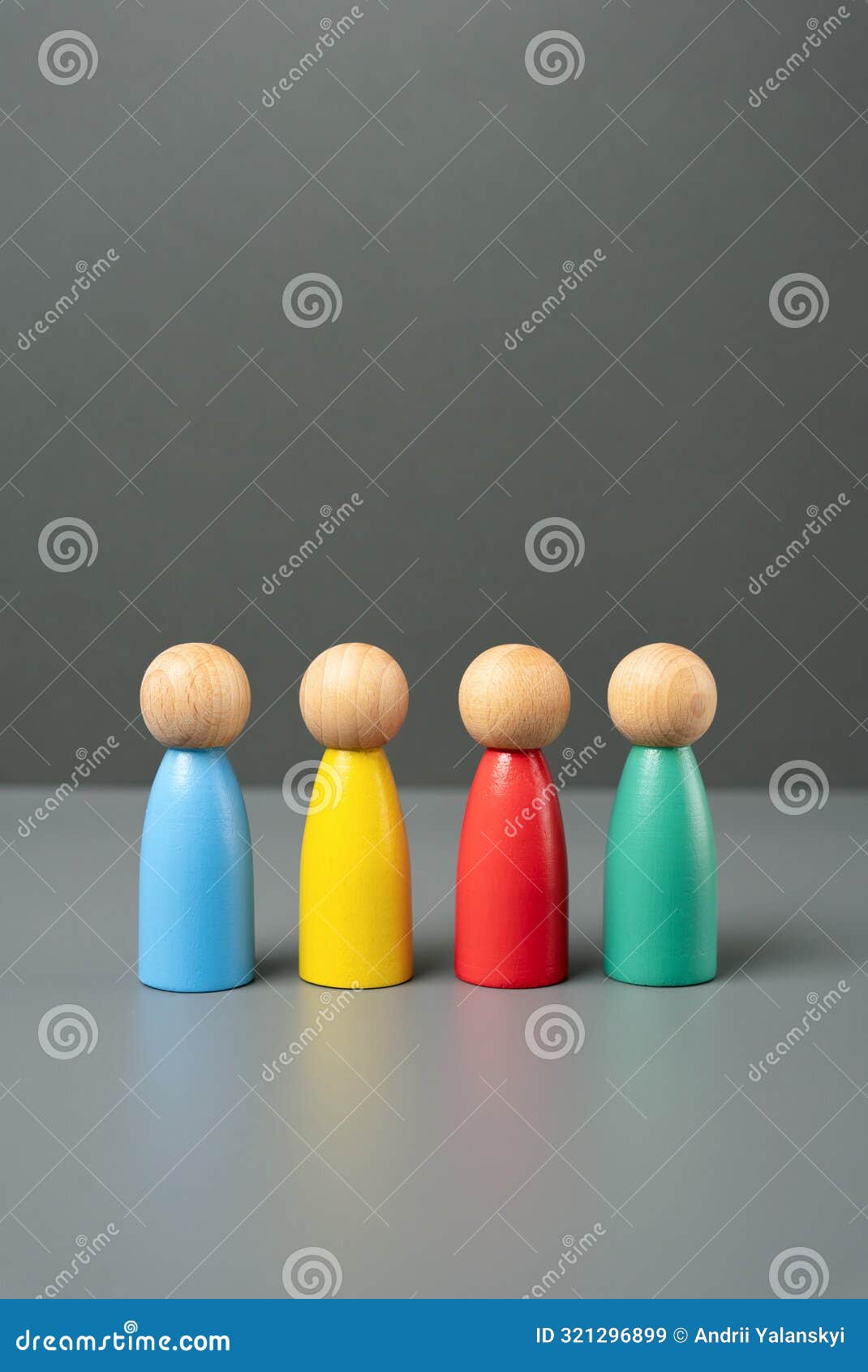 Multi-colored People Figures. People Representing Different Groups ...