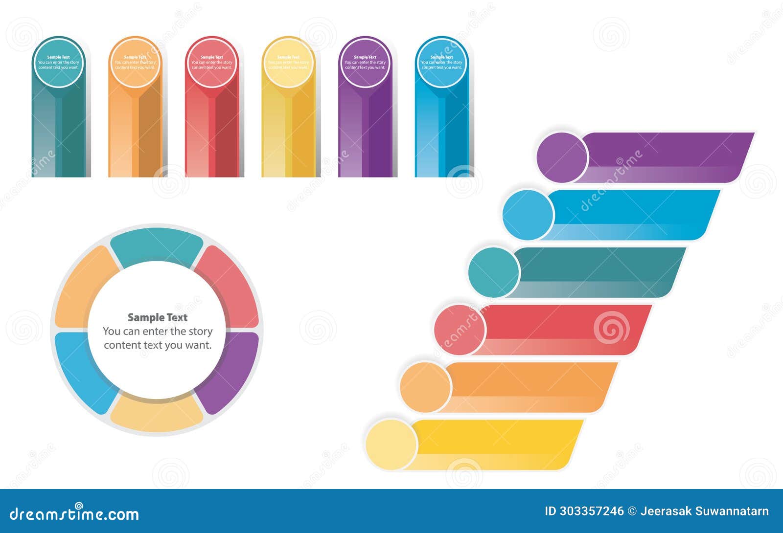 Multi Colored Pie Chart by Bar Graphs Stock Vector - Illustration of ...
