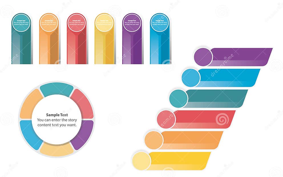 Multi Colored Pie Chart by Bar Graphs Stock Vector - Illustration of ...