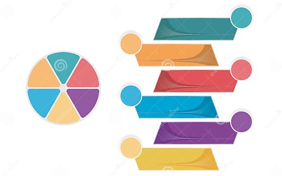 Multi Colored Pie Chart by Bar Graphs Stock Illustration - Illustration ...