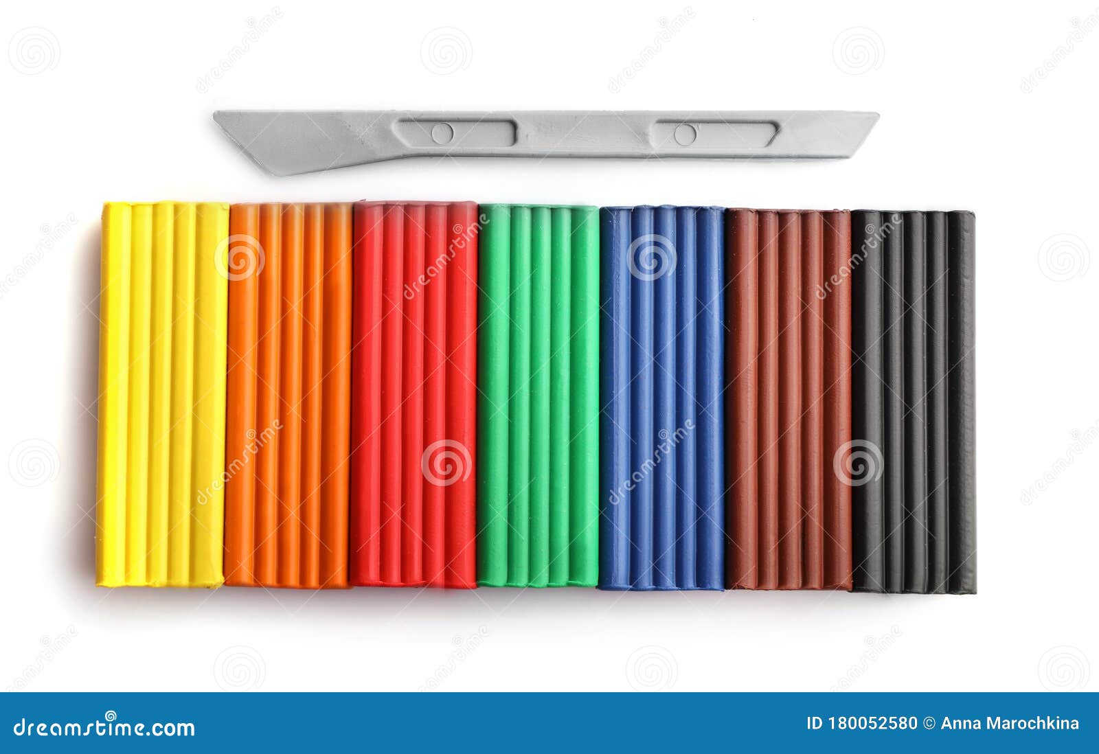 Multi-colored Pieces of Plasticine Stock Photo - Image of object ...