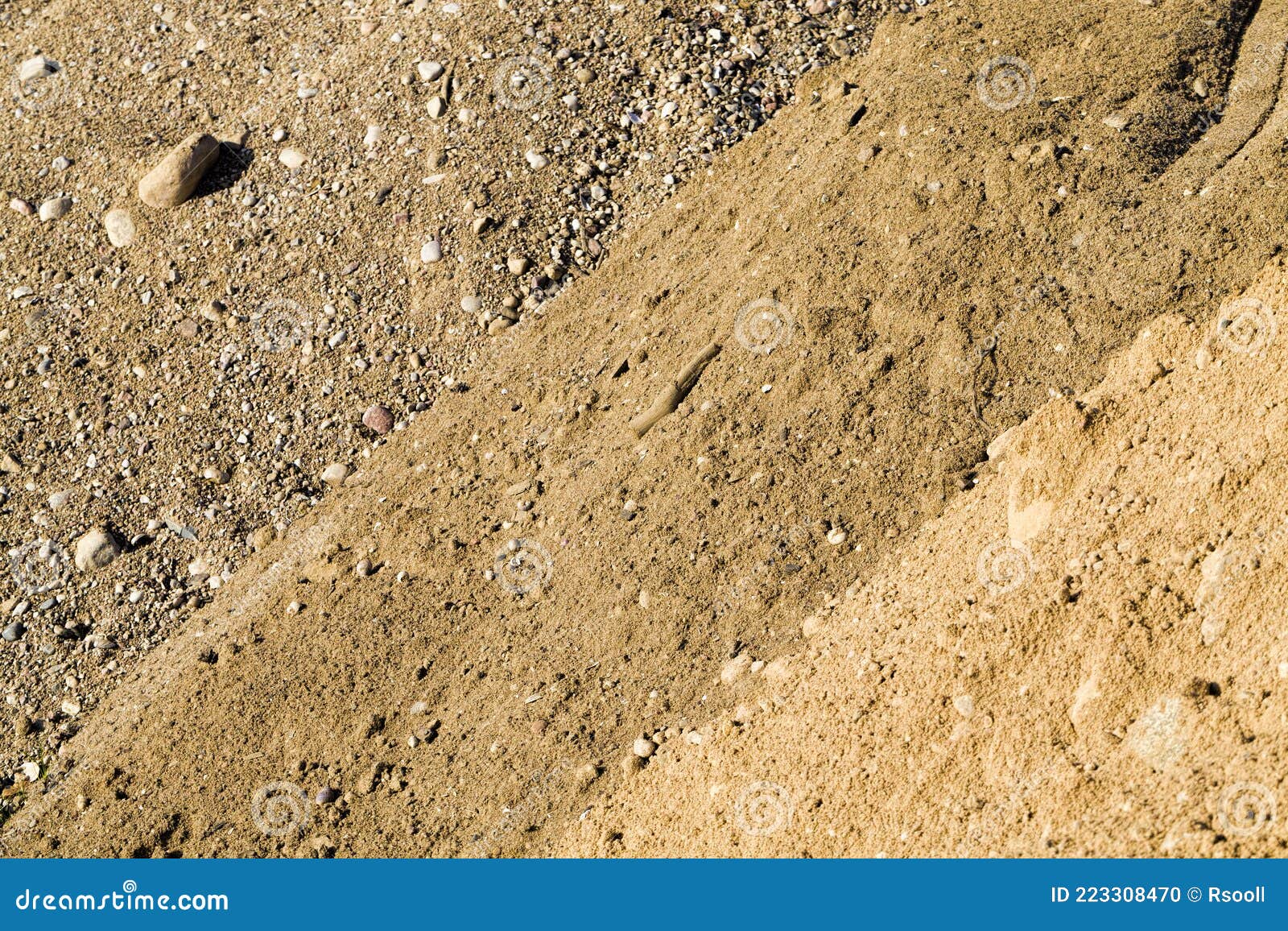 Different piles of sand stock photo. Image of concept - 223308470