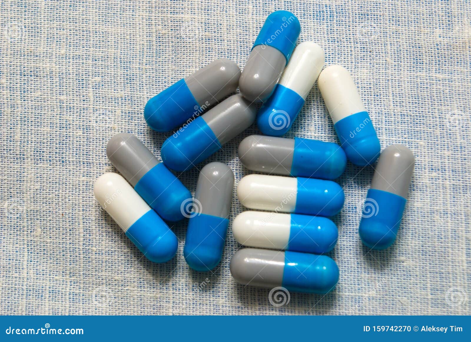 Multi-colored Pills on a Table. Multi-colored Round Pills Stock Photo ...