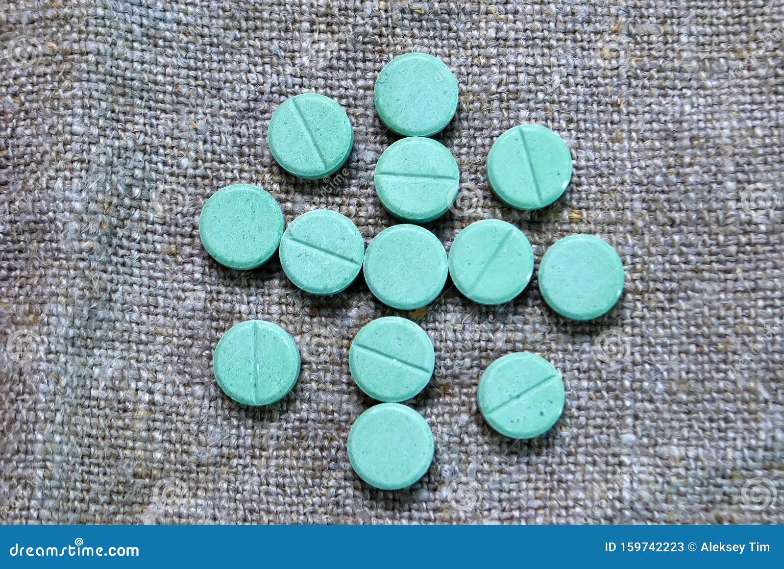 Multi-colored Pills on a Table. Multi-colored Round Pills Stock Image ...