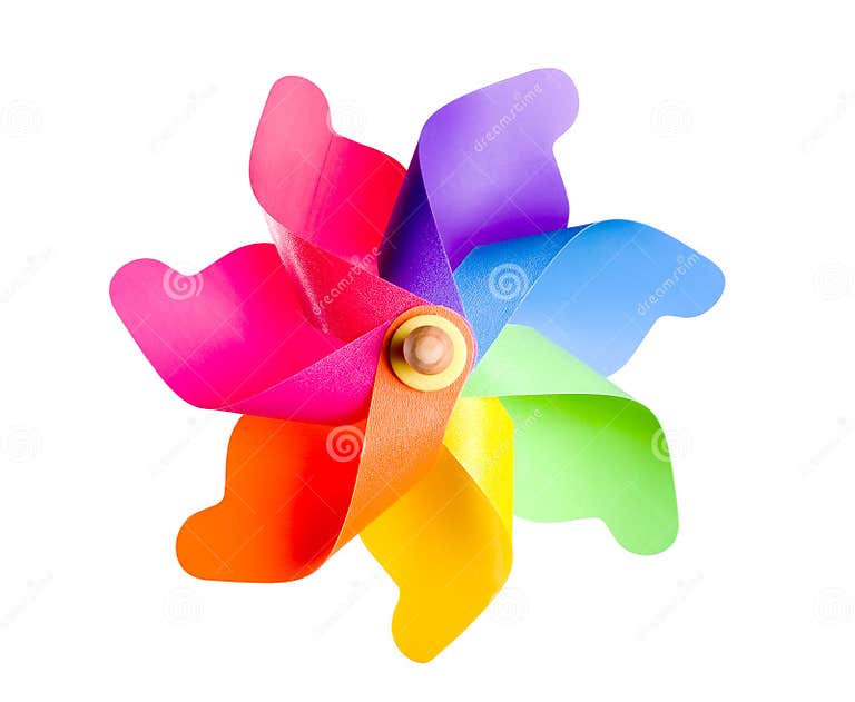 Multi Colored Pinwheel stock photo. Image of green, spinner - 868704