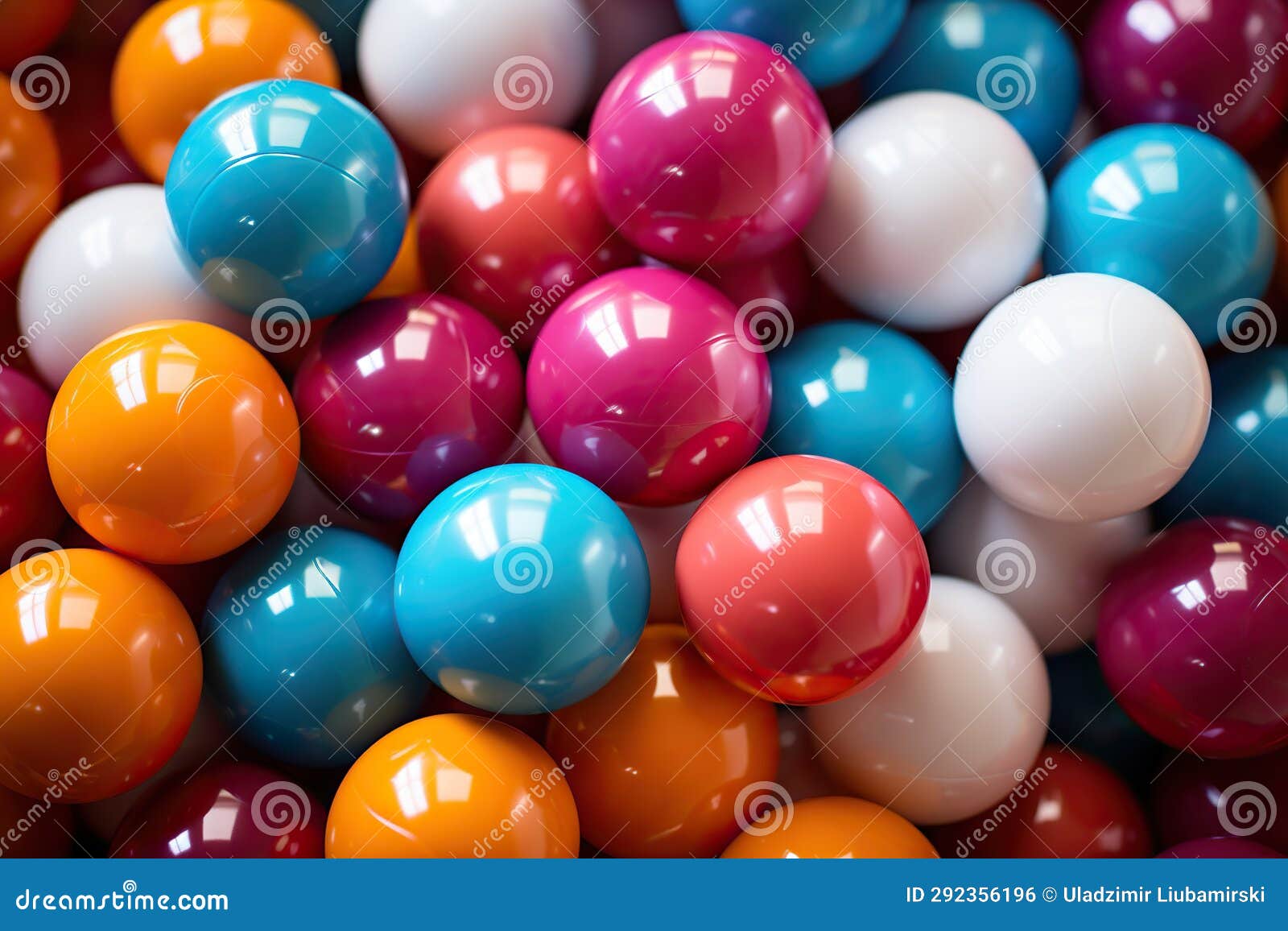 Multi-colored Plastic Balls. Balls for Children S Party Stock ...