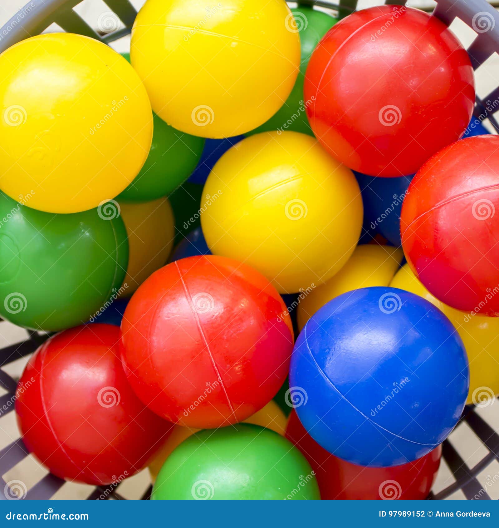 Multi-colored Plastic Balls Stock Photo - Image of little, pile: 97989152
