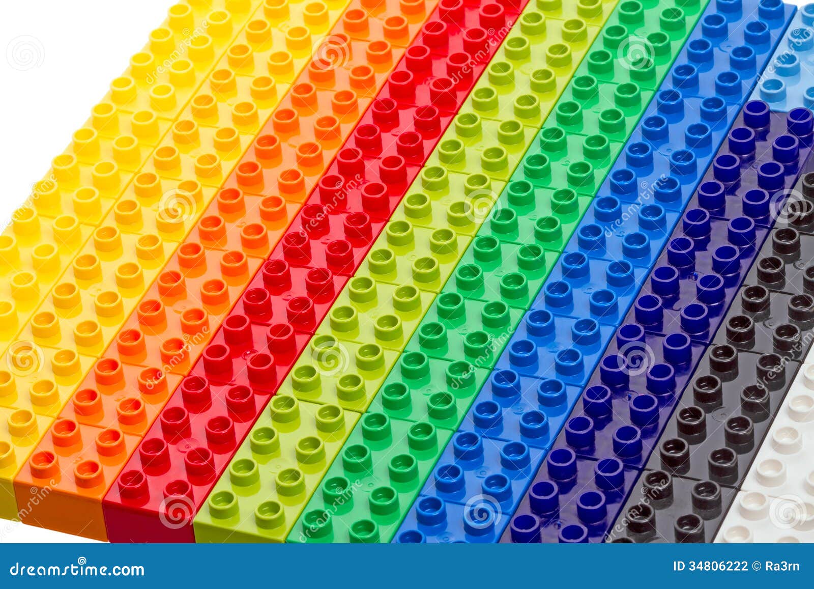 Multi-colored Plastic Blocks Stock Photo - Image of education, studio ...