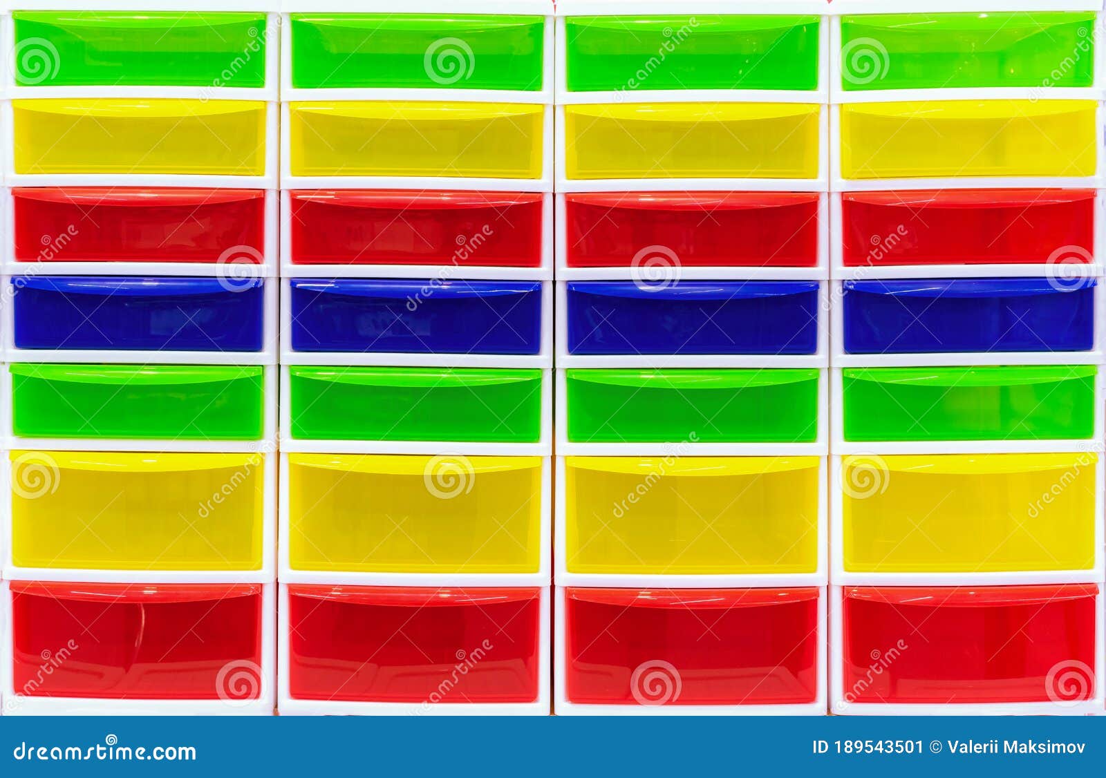 Multi-colored Plastic Containers. Bright Storage Systems for Things ...