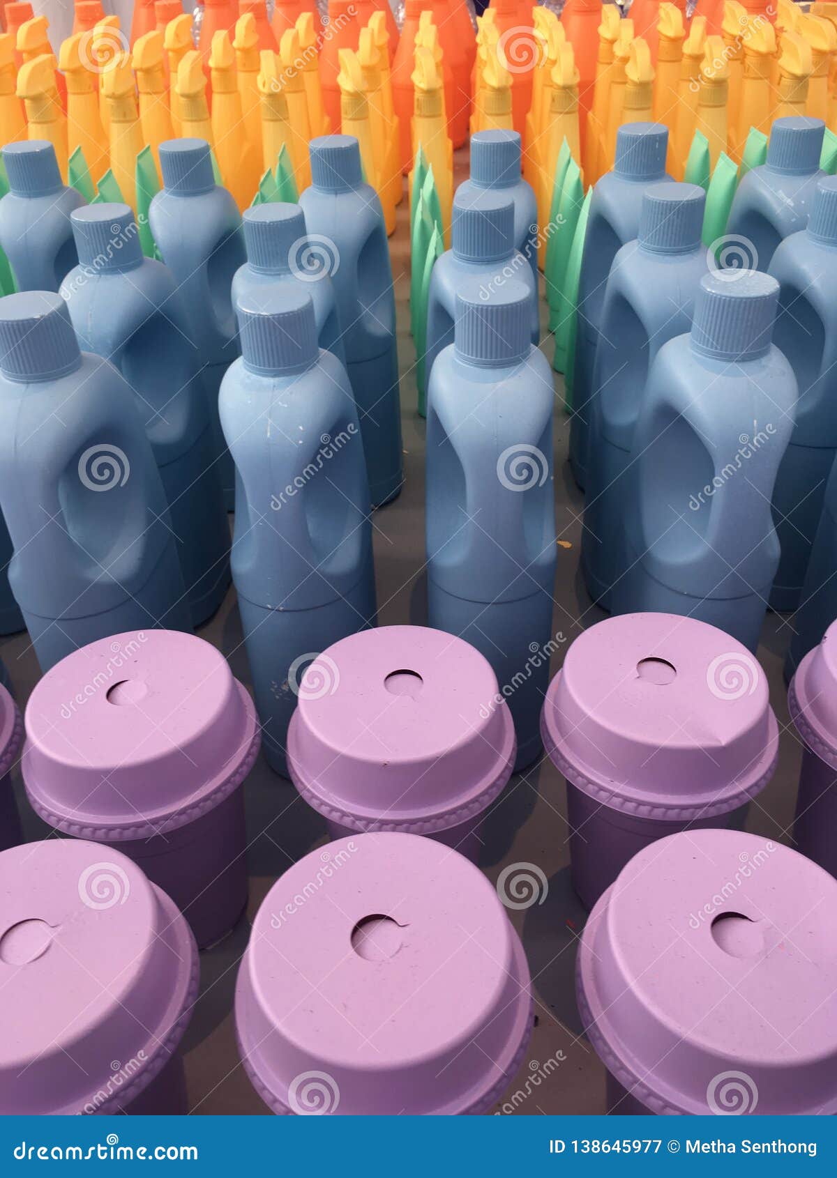 Colorful Plastic Containers Stock Image - Image of polymer, containers ...
