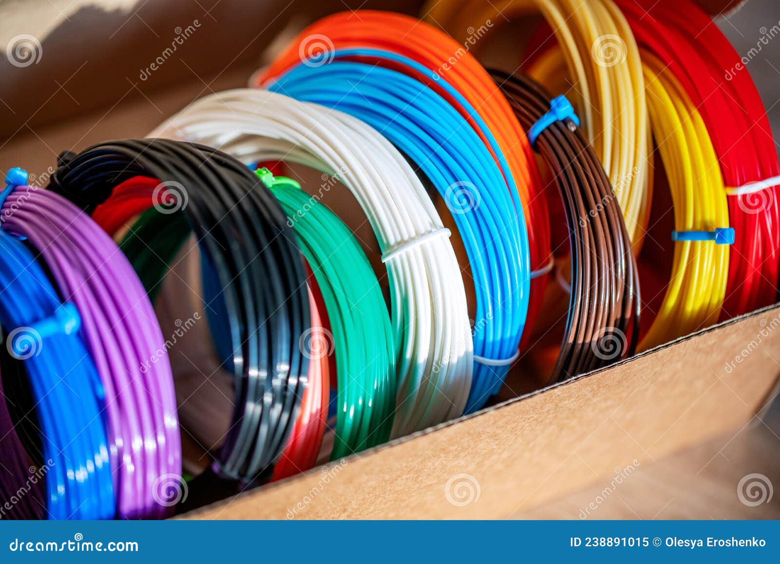Multi-colored Plastic for Creativity. Materials for Crafts Close-up ...