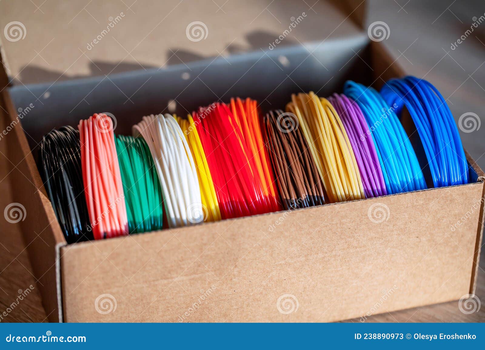 Multi-colored Plastic for Creativity. Materials for Crafts Close-up ...