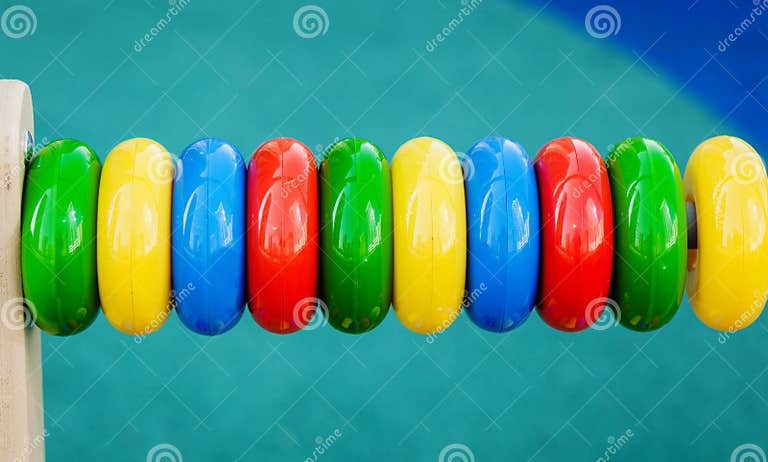 Multi-colored Plastic Rings Stock Photo - Image of game, background ...