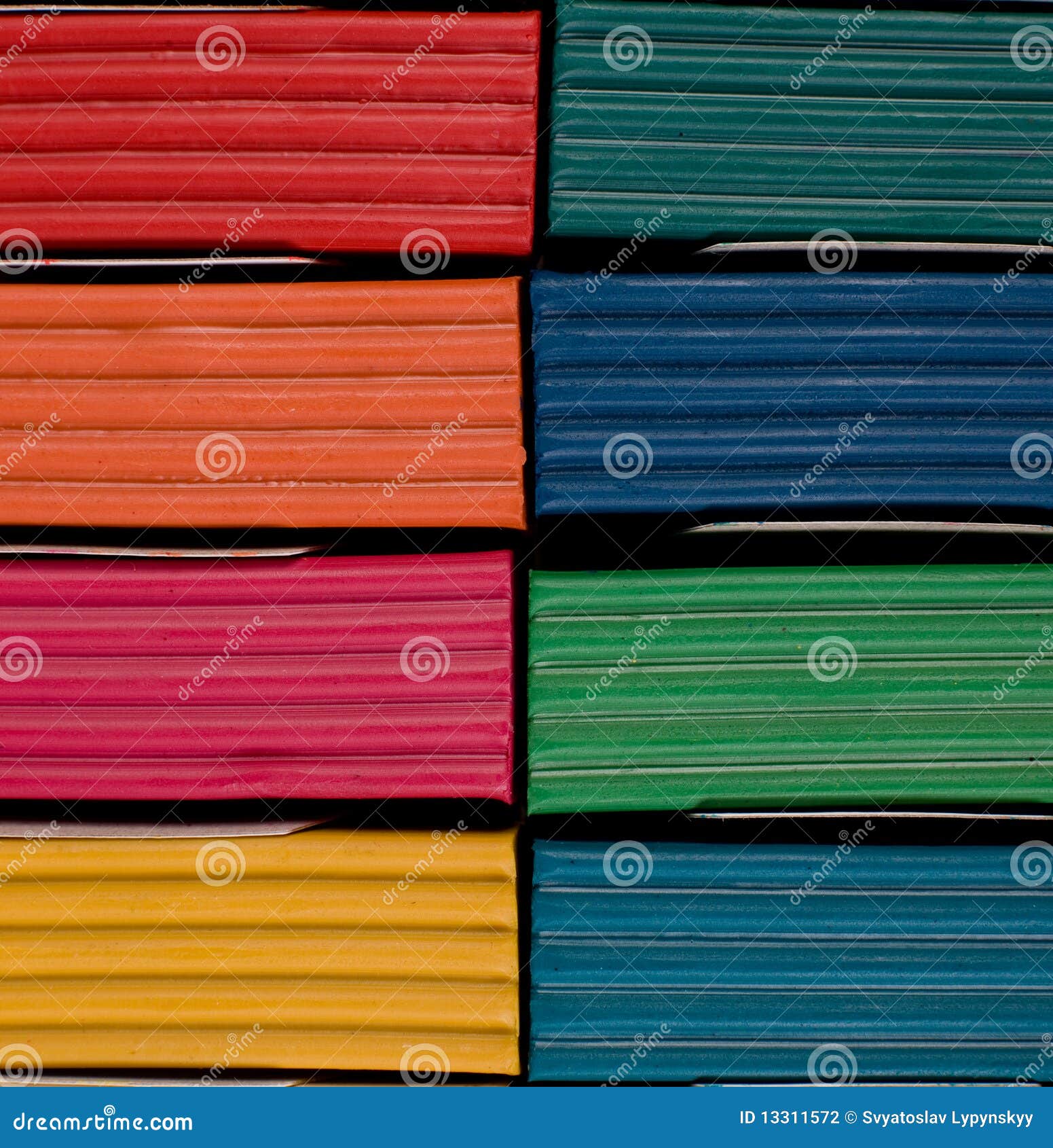 Multi Colored Plasticine in Box Stock Photo - Image of colorful ...