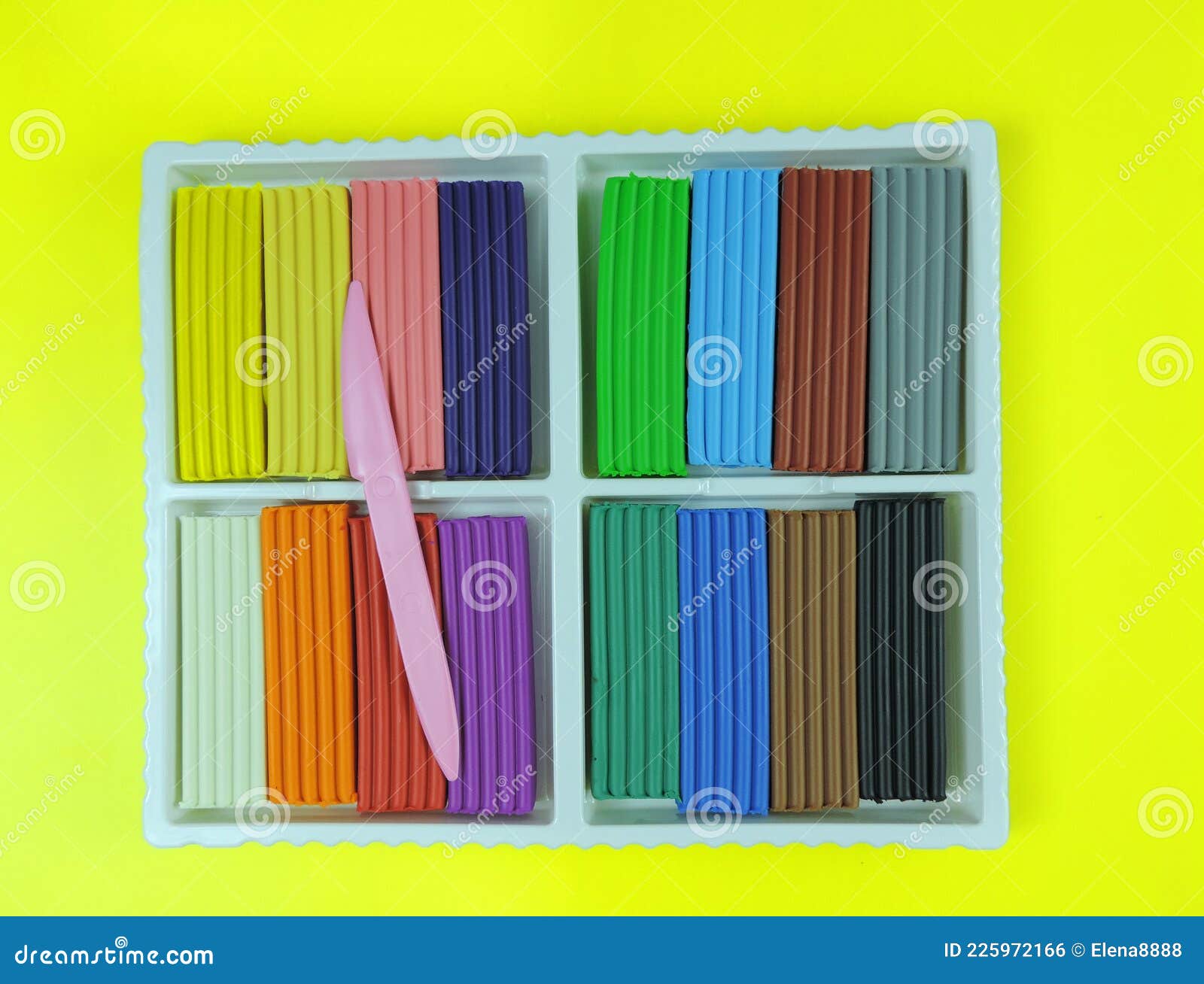 Multi-colored Plasticine for Modeling, Children`s Creativity Stock ...