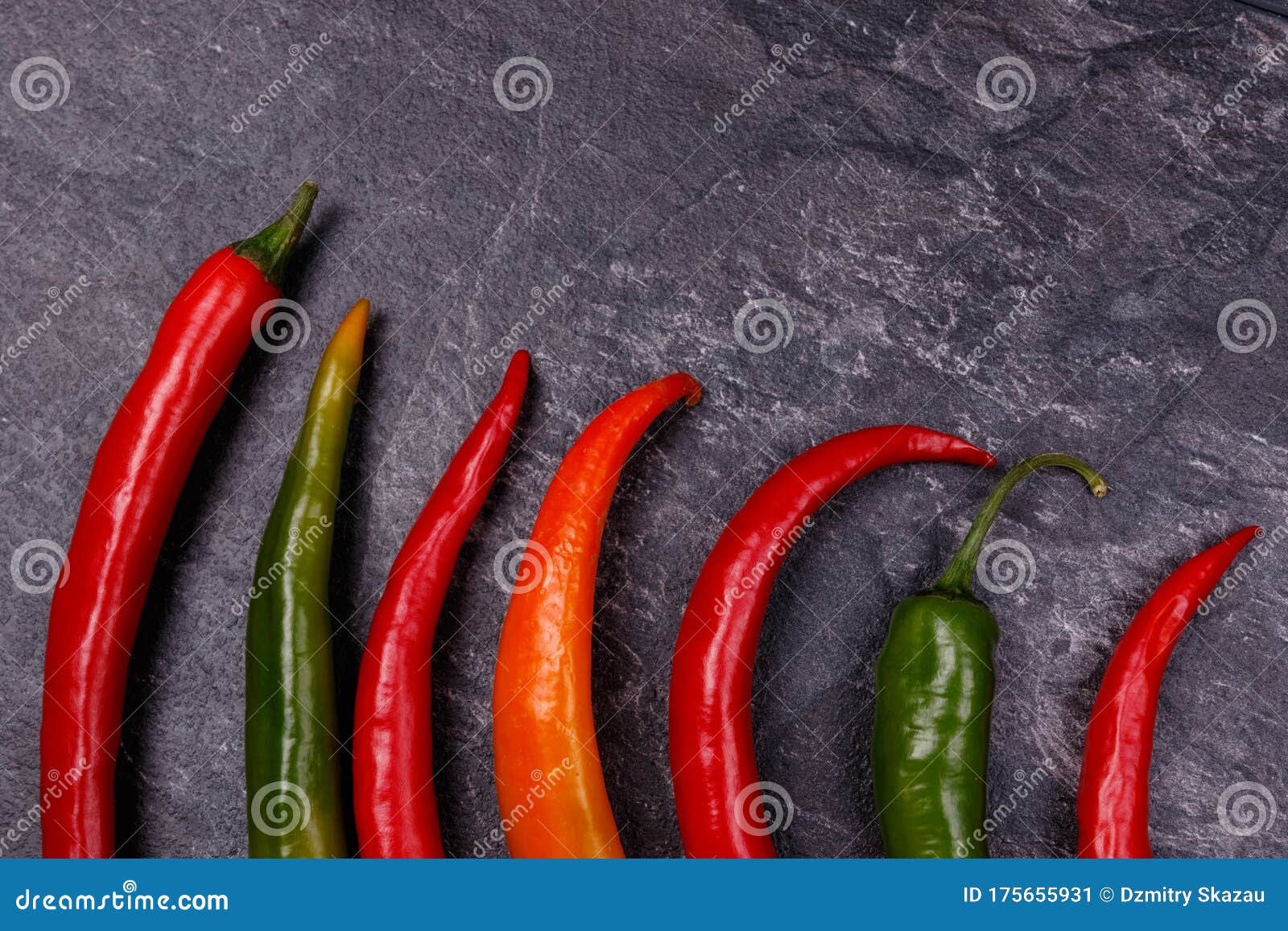 Multi-colored pepper pods stock image. Image of ingredient - 175655931