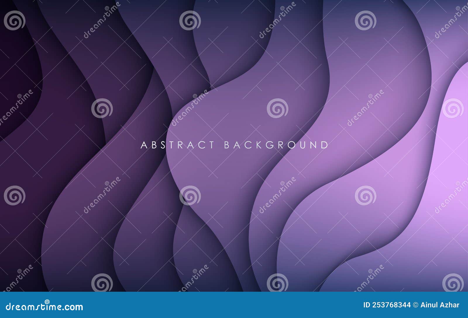 Multi Colored Abstract Purple Colorful Wavy Papercut Overlap Layers ...