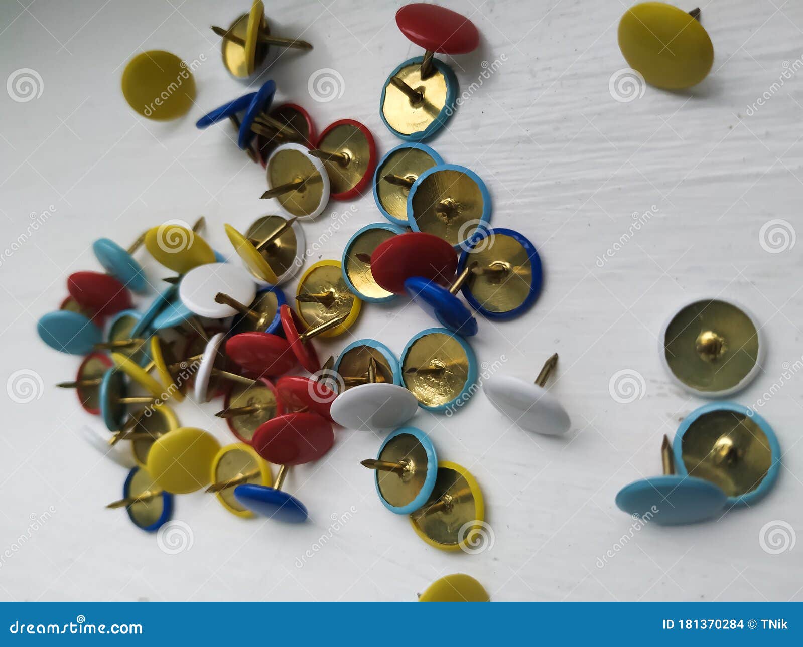 Multi Colored Push Pins, Stationery Stock Photo - Image of business ... Multi Colored Push Pins, Stationery Stock Photo - Image of business ...