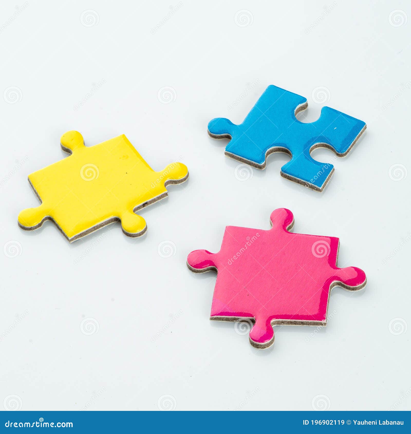 Multi-colored Puzzle Pieces Close-up Stock Image - Image of color ...