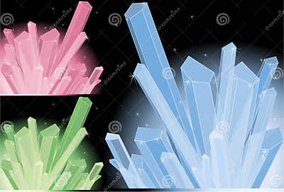 Multi-colored quartz stock vector. Illustration of power - 15066985