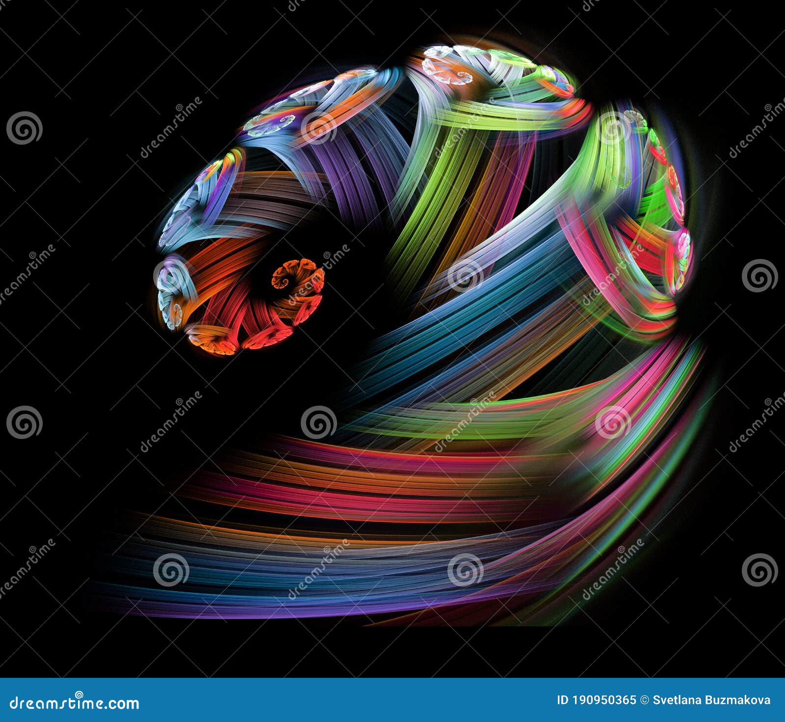 Multi-colored Rays Diverge From The Center In Different Directions On A ...