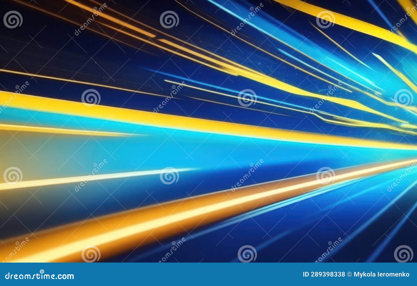 Multi-colored Rays of Light Rushing into the Distance. Abstraction ...