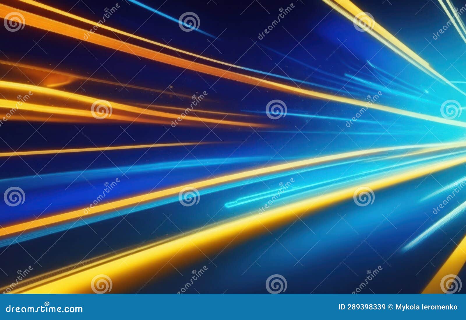 Multi-colored Rays of Light Stretching into the Distance Stock ...