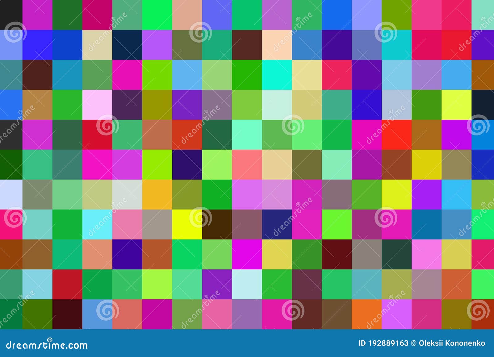 Multi-colored Rectangular Pixel Background. the Texture Consisting of ...