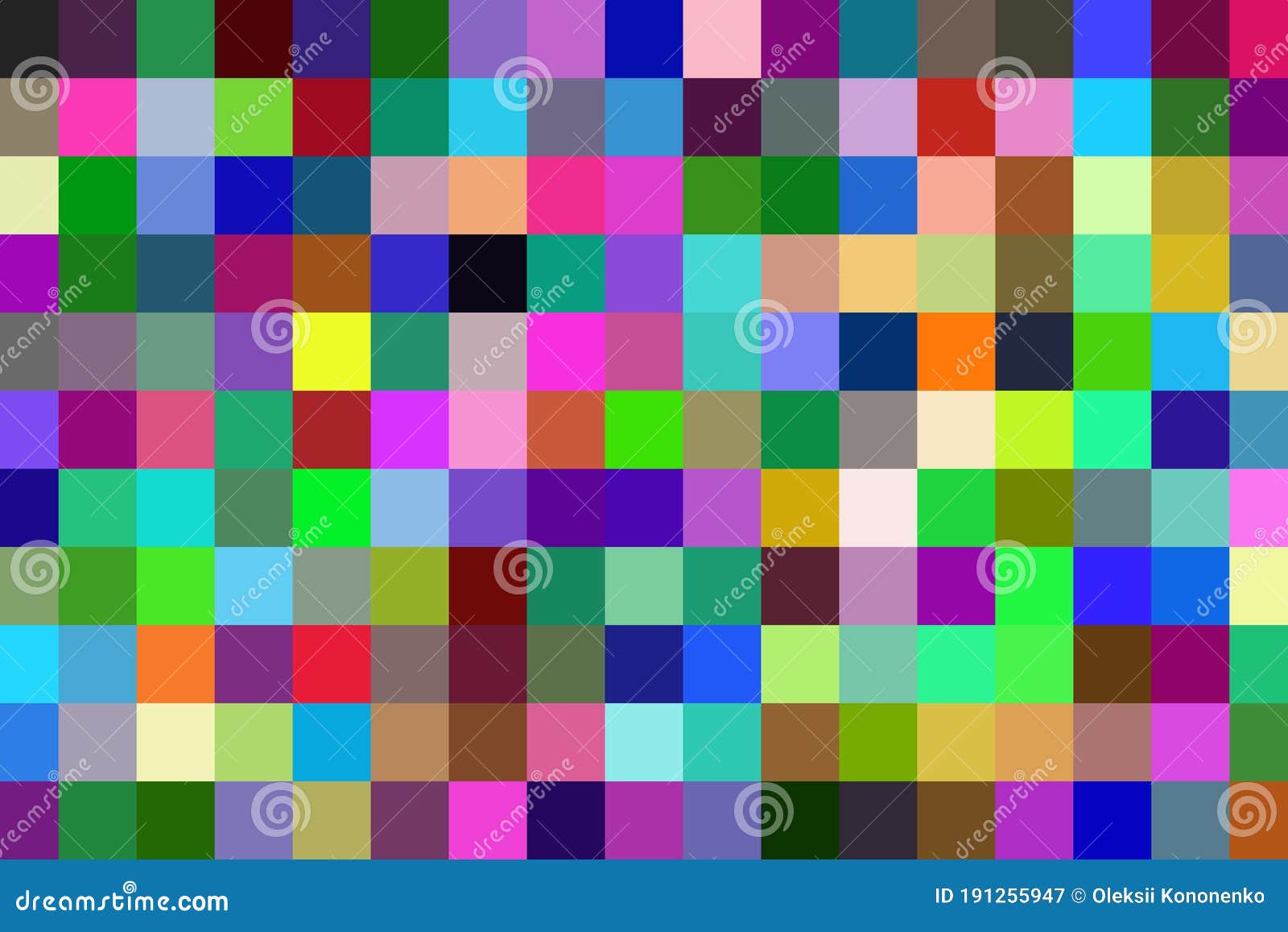 Multi-colored Rectangular Pixel Background. the Texture Consisting of ...