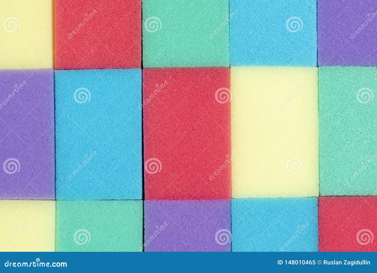 Multi-colored Rectangular Sponges for Washing Dishes Stock Image ...