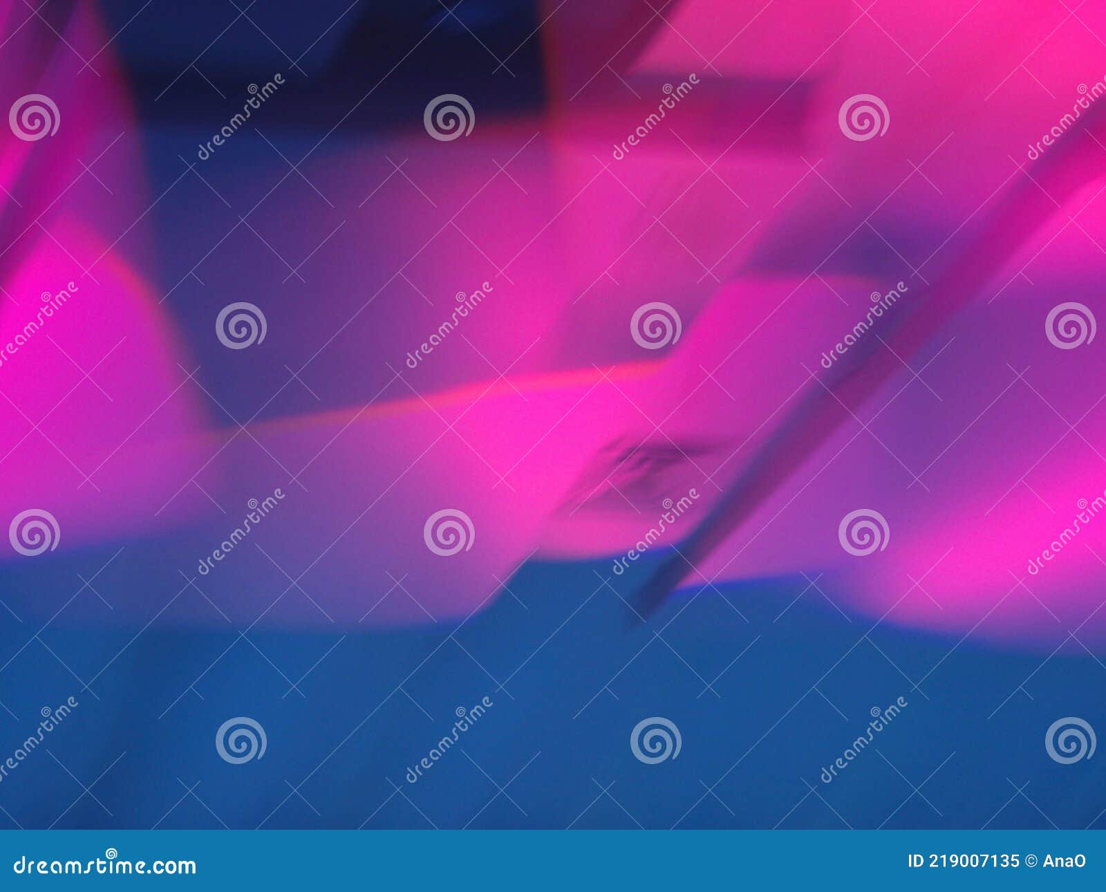 Multi-colored Reflections of Stage Lighting on the Ceiling of the Hall ...