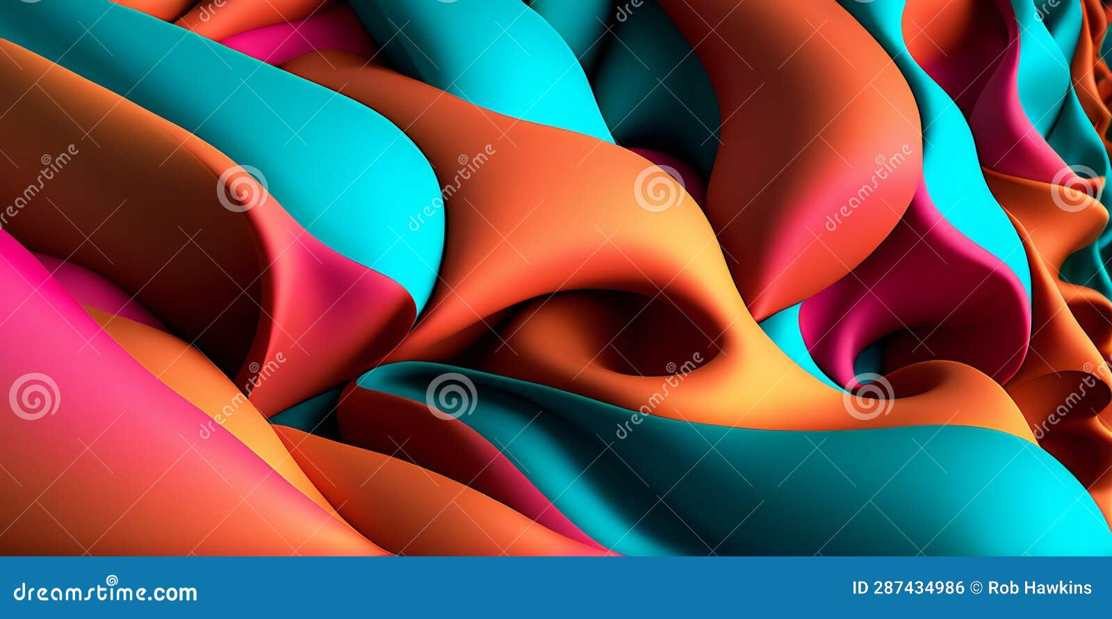 Multi Colored Ribbons for Background Stock Illustration - Illustration ...