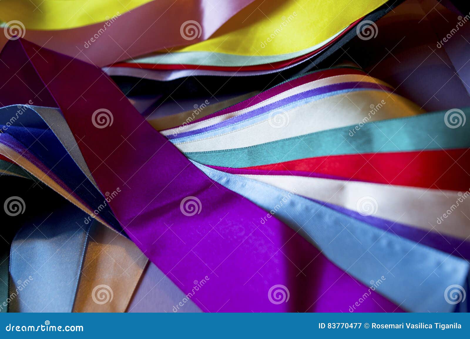 Multi colored ribbons stock image. Image of colors, black - 83770477
