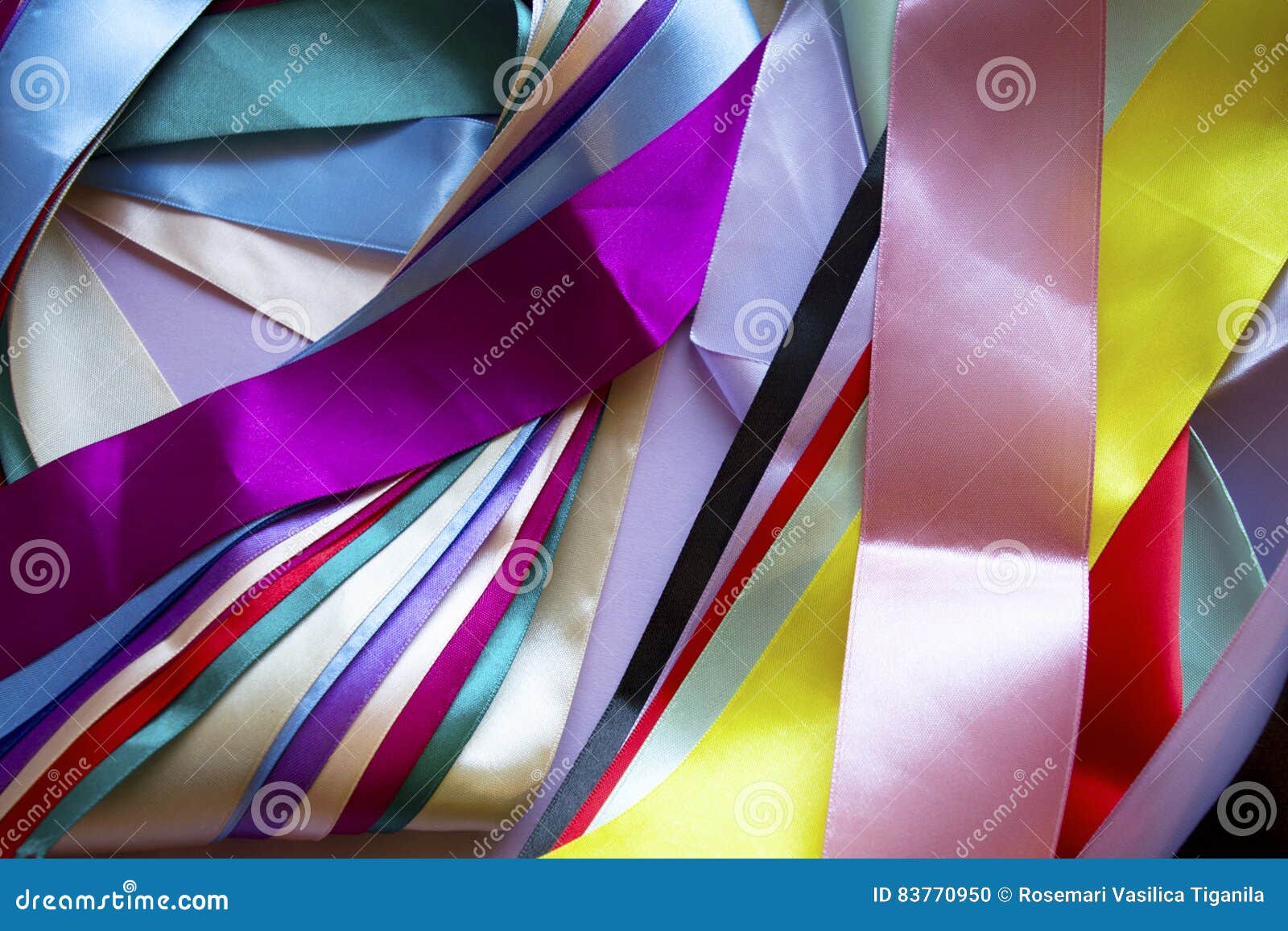 Multi colored ribbons stock photo. Image of orange, multi - 83770950