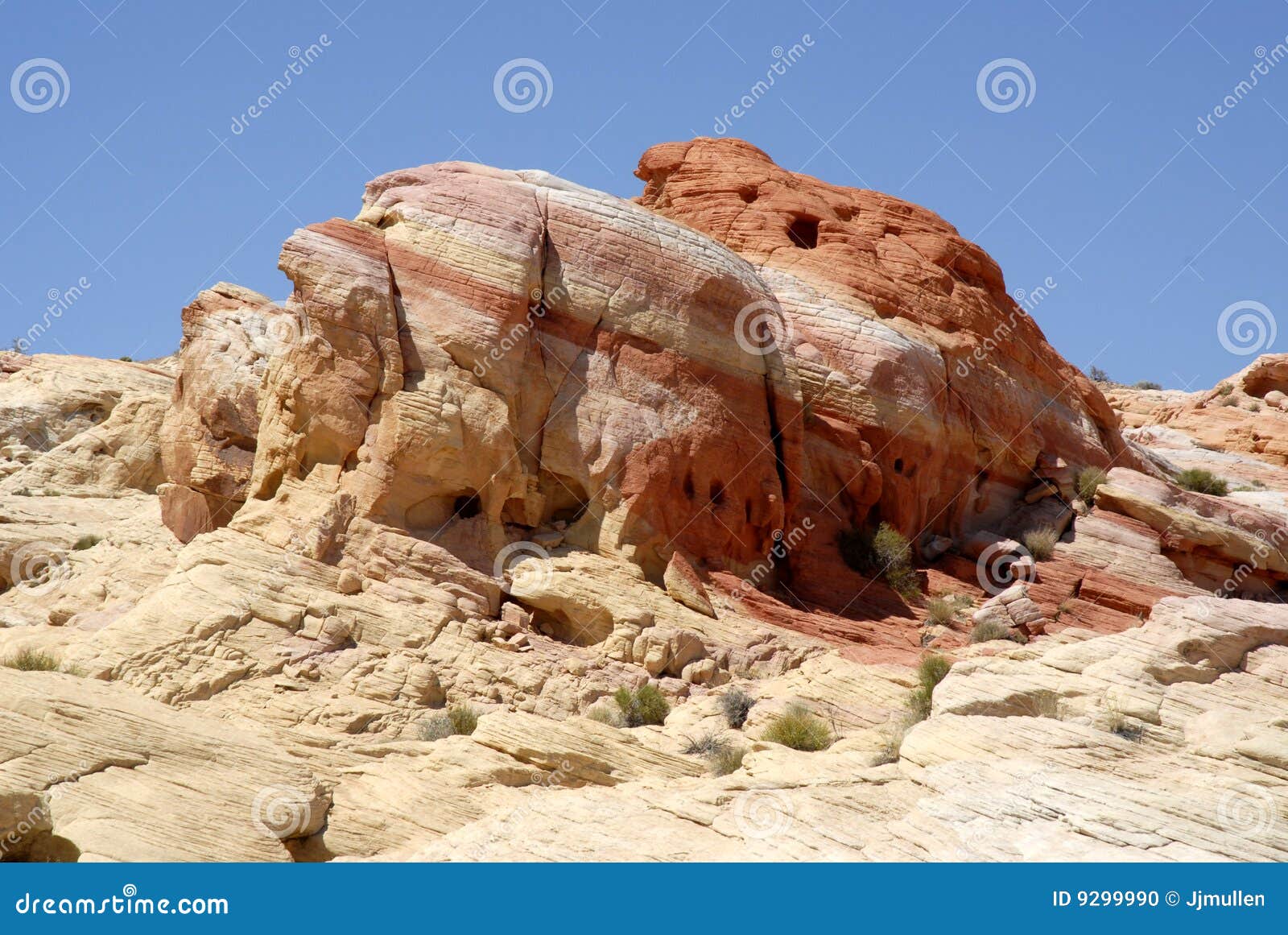 Multi Colored Rock Formation Stock Photo - Image of outside, vegas: 9299990