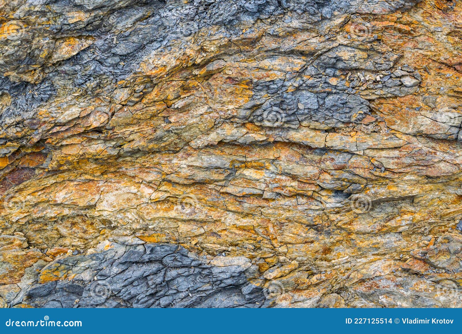 Multicolored rock surface stock photo. Image of texture - 227125514