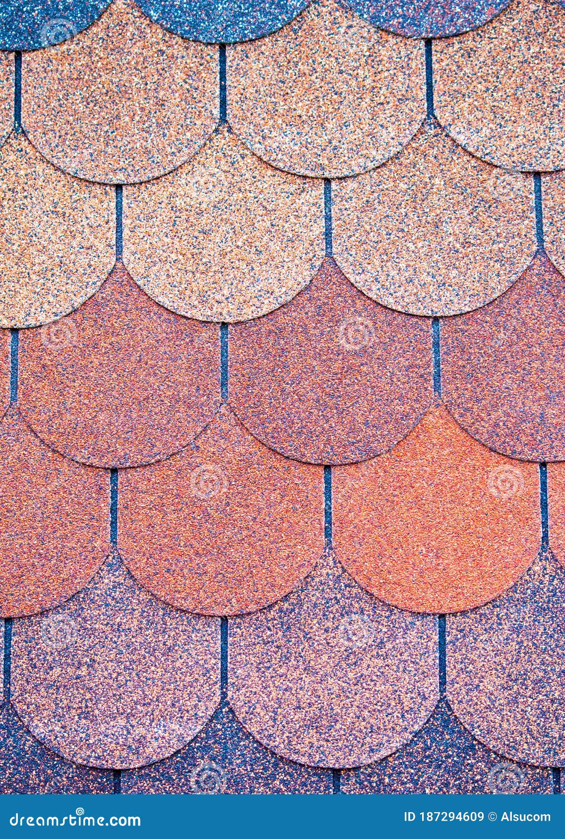 Multi-colored roof stock image. Image of mural, house - 187294609
