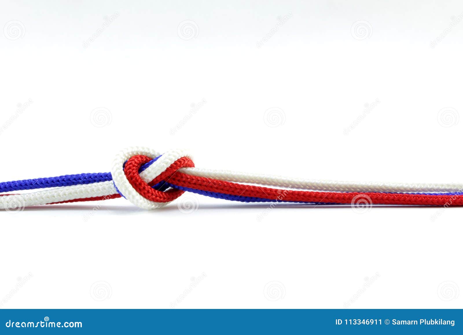 Multi-colored Rope and Knotted Rope Stock Image - Image of circle ...