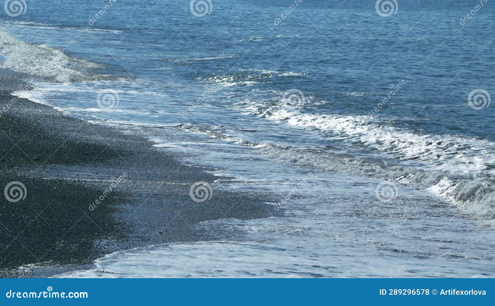 Multi-Colored Round Sea Pebble on Sea Coast. Wave Leaves White Marks ...